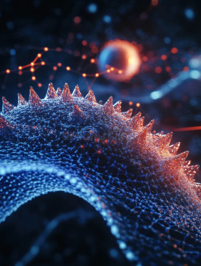 Detailed 3D Visualization of a Virus Structure Showcasing Capsid and ...