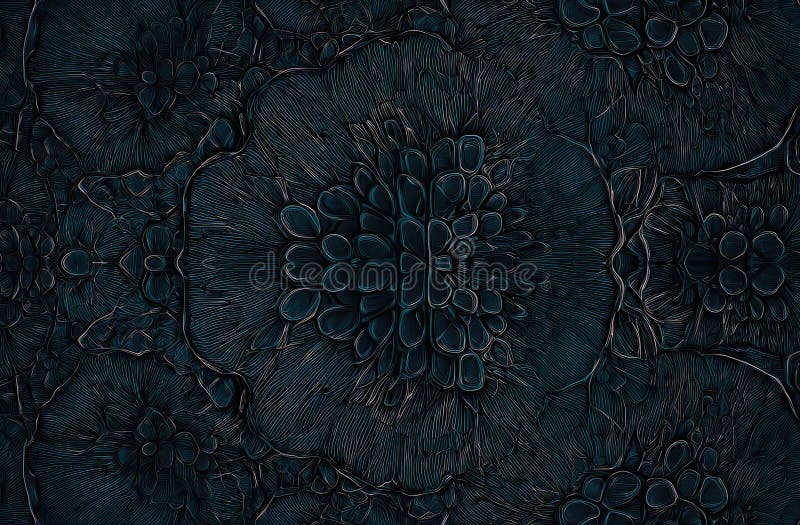Detailed Dark Teal Abstract Texture Provides a Visually Rich Background ...