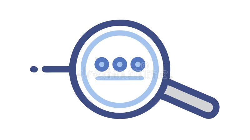 Detailed Data Search Icon, Information Discovery, Research Analysis, Digital, Vector Design ...