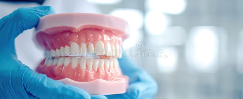 The Detailed Dental Model Demonstrating Proper Alignment and Dental ...