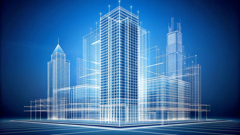 A Detailed Depiction of an Architectural Blueprint, Representing ...