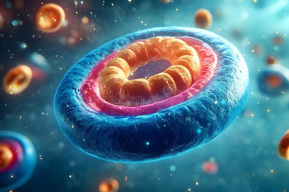 AI-Generated Cell Structure Stock Illustration - Illustration of ...