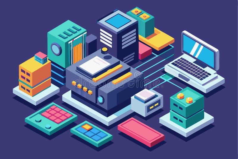 A Detailed Depiction of a Dynamic Operating System Setup Featuring ...