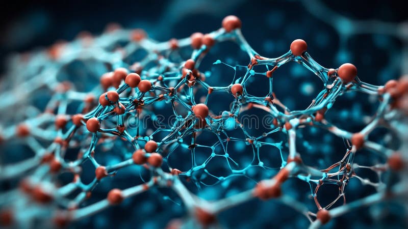 A Detailed Depiction of Interconnected Molecular Structures in a ... A Detailed Depiction of Interconnected Molecular Structures in a ...