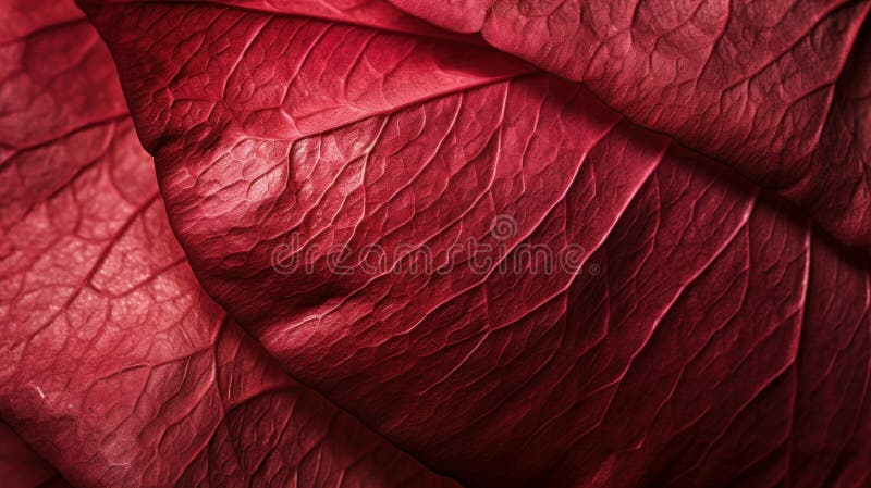 A Detailed Depiction of a Rose Petals Delicate Texture. AI Generated ...