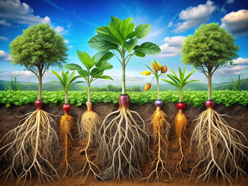 Root Structure Plant Anatomy Stock Illustrations – 651 Root Structure ...