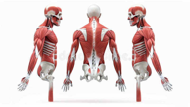 A Detailed Diagram Showing the Muscle Groups Targeted during Different ...