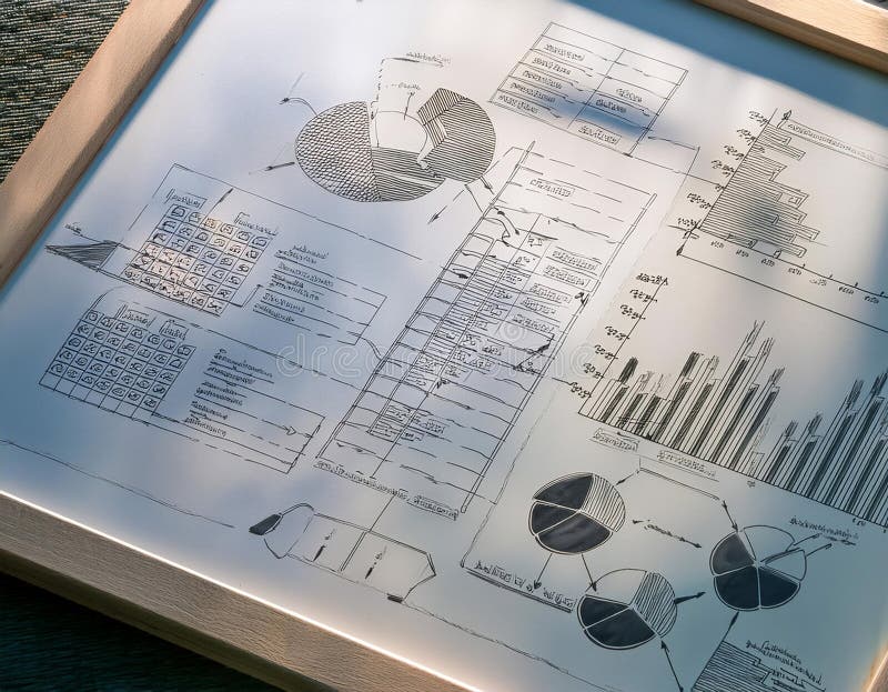 Detailed Diagram on a Whiteboard, Illustrating Complex Processes, Plans ...