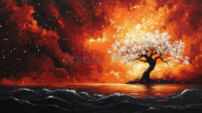 Detailed Digital Art Featuring Gold Highlights and Bright Hues. Stock ...