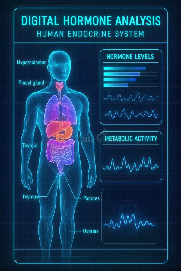 Digital Hormone Analysis Diagram Stock Illustrations – 2 Digital ...
