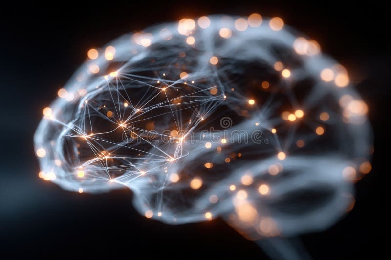 Generative AI Illuminated Digital Brain Network with Neural Connections ...