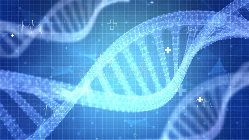 Detailed Digital Interface of Futuristic DNA Analysis Process Motion ...