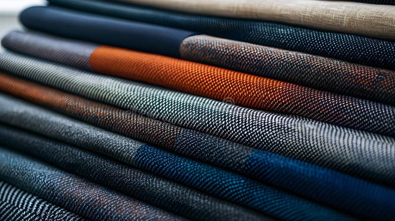 Detailed Display of Men S Heritage Fabrics in Various Textures and ...