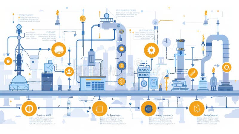 Detailed DMAIC Steps for Six Sigma Process with Icons and Arrows Stock ...