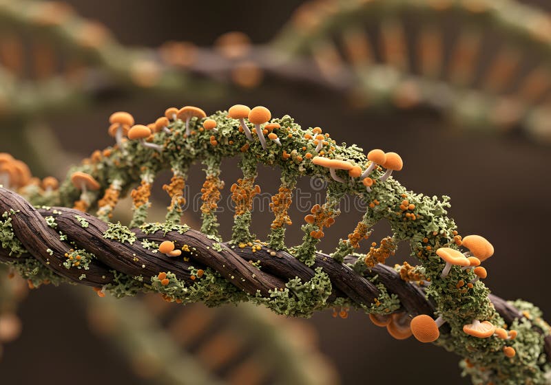 Detailed Dna Visualization Illustration Stock Illustration ...