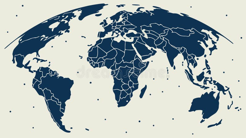 Detailed Dotted World Map Stock Illustrations – 1,870 Detailed Dotted ...