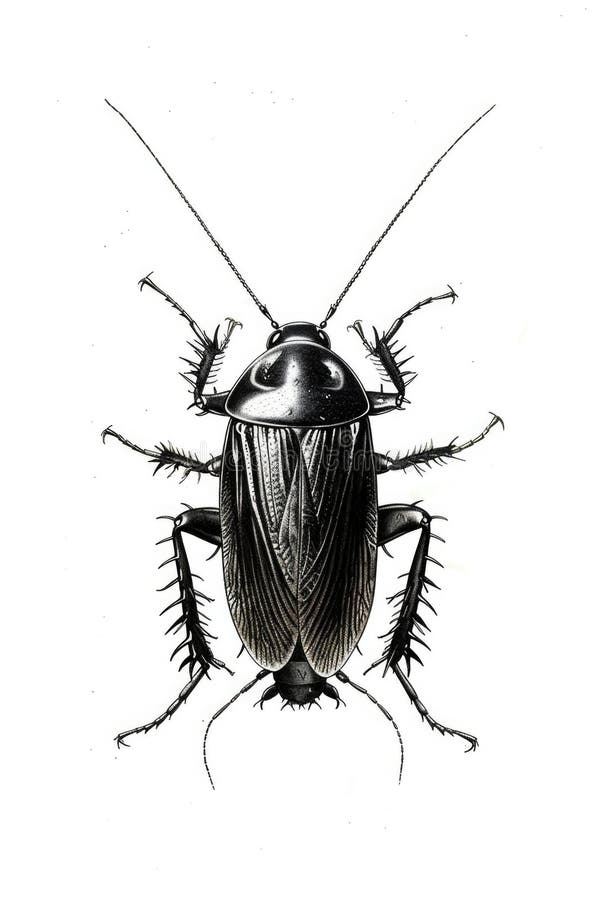 Detailed Drawing of a Bug, Perfect for Educational Materials Stock ...