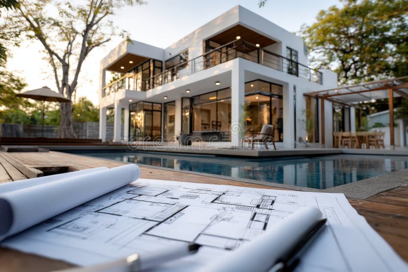 A Detailed Drawing of a House is Currently Sitting on Top of a Table ...