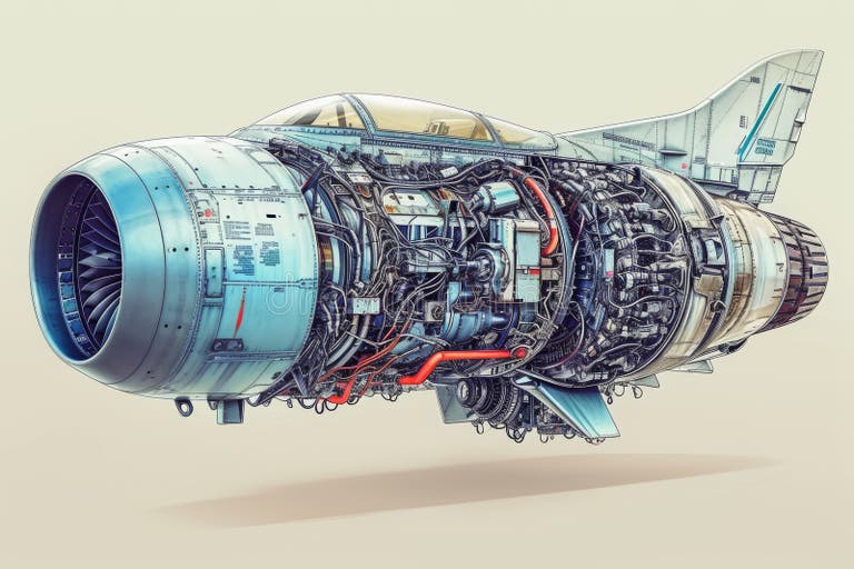 Jet Engine Diagram Stock Illustrations – 269 Jet Engine Diagram Stock ...