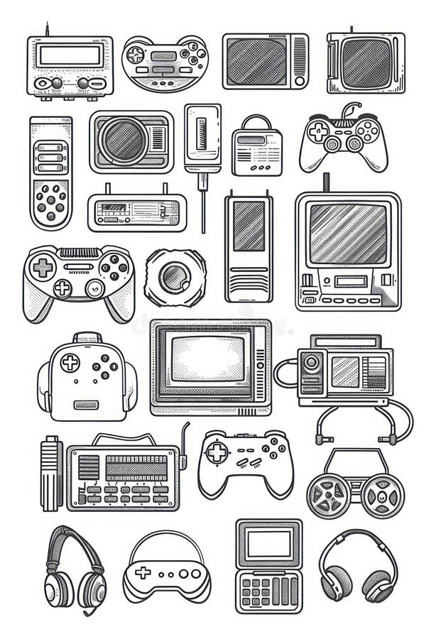 Detailed Drawing: Outline Illustration, Form and Structure of Subject ...
