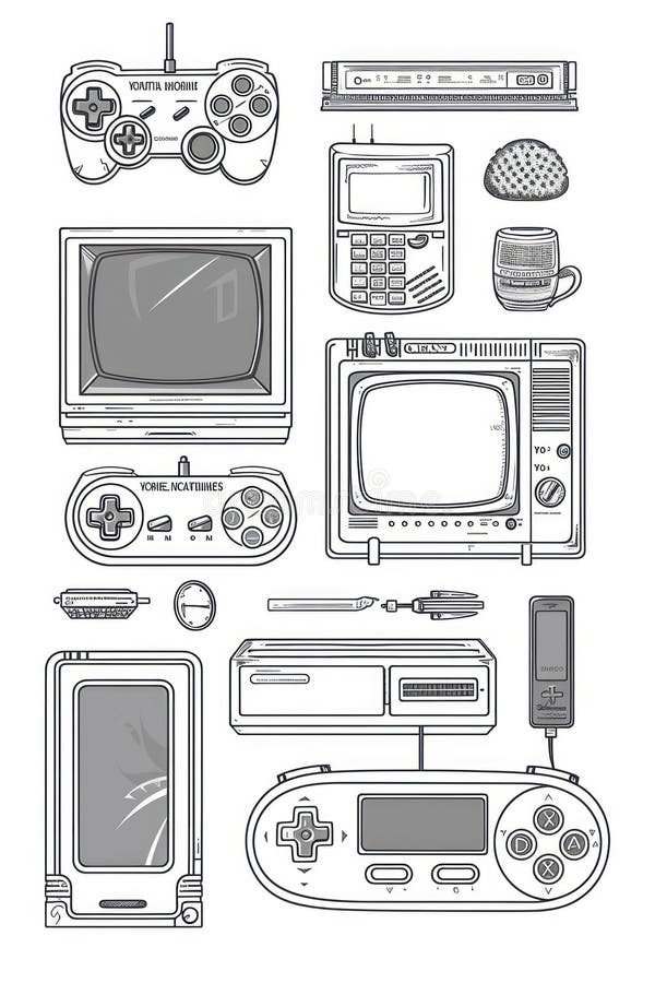 Detailed Drawing: Outline Illustration, Form and Structure of Subject ...