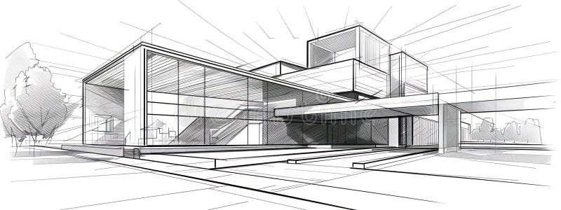 Detailed Drawing: Outline Illustration, Form and Structure of Subject ...