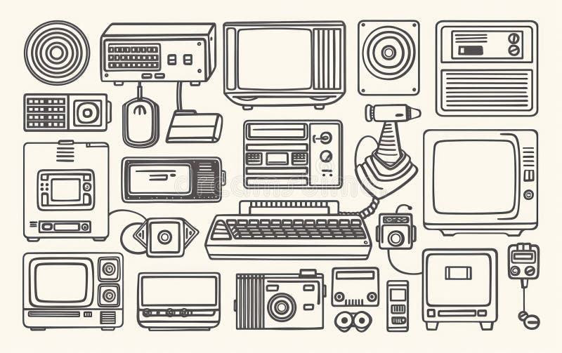 Detailed Drawing: Outline Illustration, Form and Structure of Subject ...