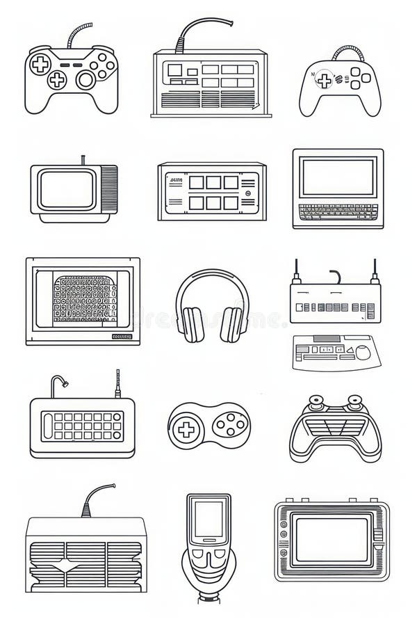 Detailed Drawing: Outline Illustration, Form and Structure of Subject ...