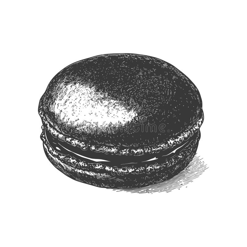 Delicious Chocolate Macaron Pastry, Exquisite French Dessert ...