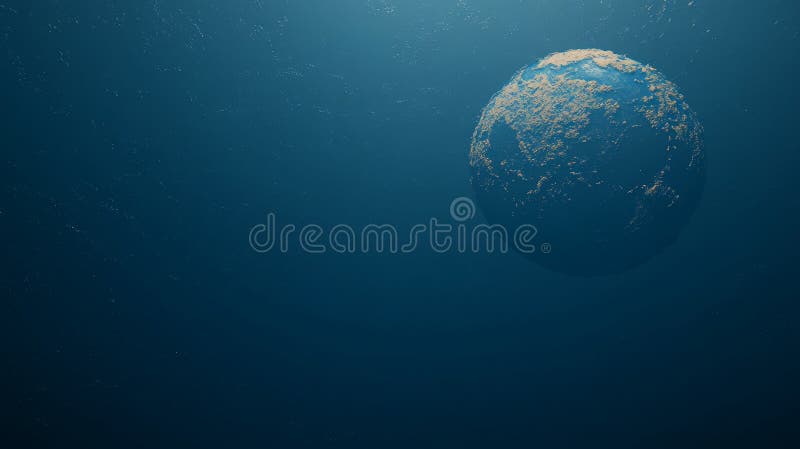 The Detailed Earth Globe, when Centered, Reveals Continents Against a ...