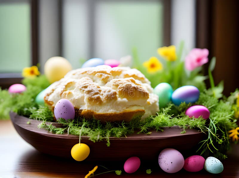 Bun Easter Detailed Cozy Focused High Quality Stock Illustration ...