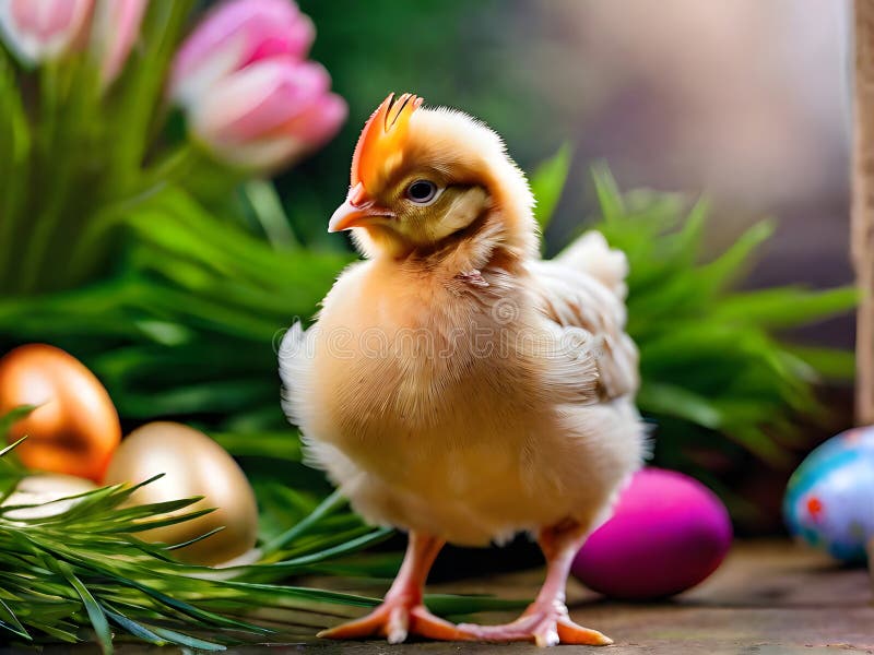 Detailed Easter Hen Cozy Atmosphere Sharp Focus Stock Illustration ...