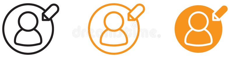 Detailed Edit User Icon for Profile Management and Interface Graphics ...