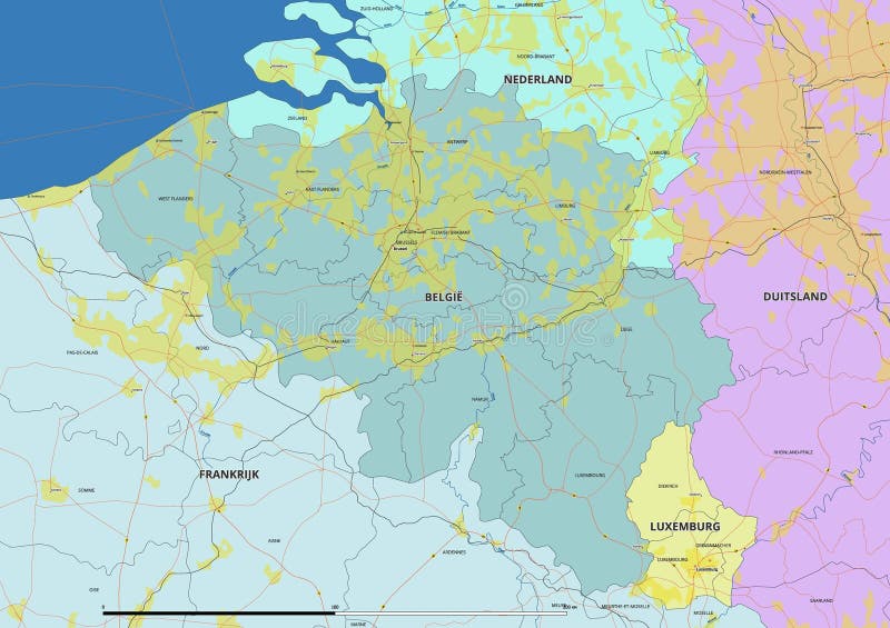 Belgium Map Rivers Stock Illustrations – 316 Belgium Map Rivers Stock ...