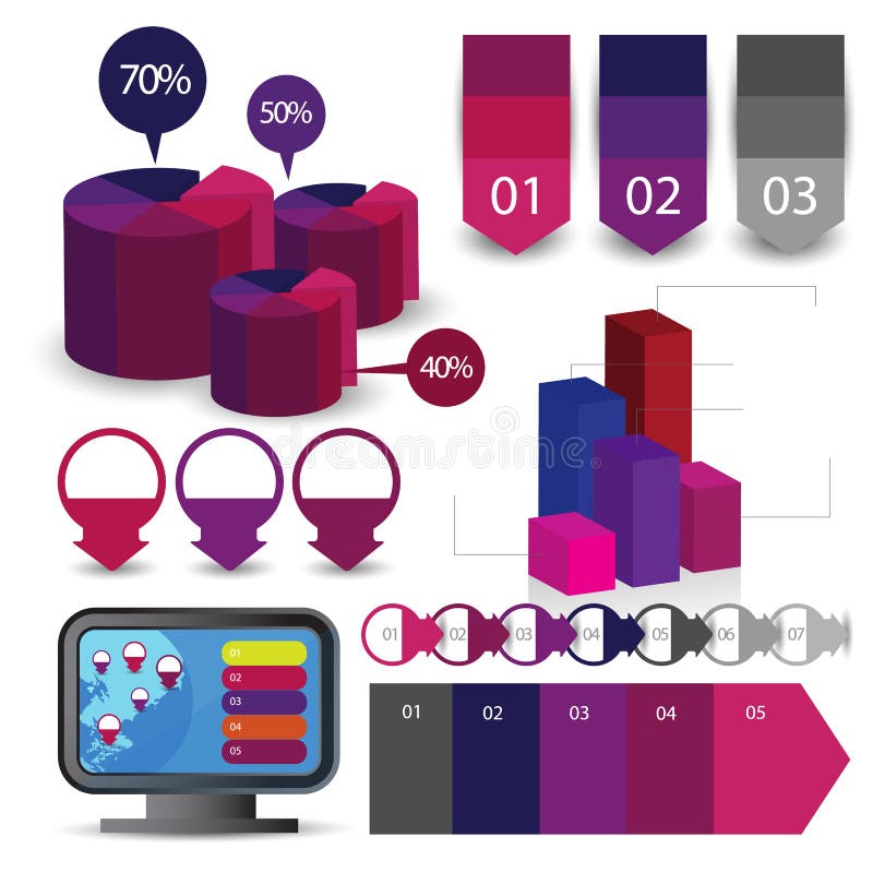 Detailed Element of Info-graphics Stock Vector - Illustration of ...