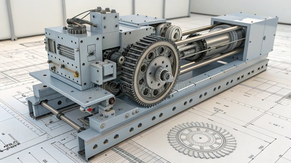 Detailed Engineering Drawings and 3D Models of Complex Industrial ...