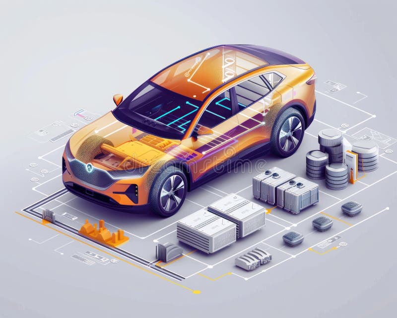 Detailed Evolution of Electric Vehicle Battery , Generative Ai Stock ...