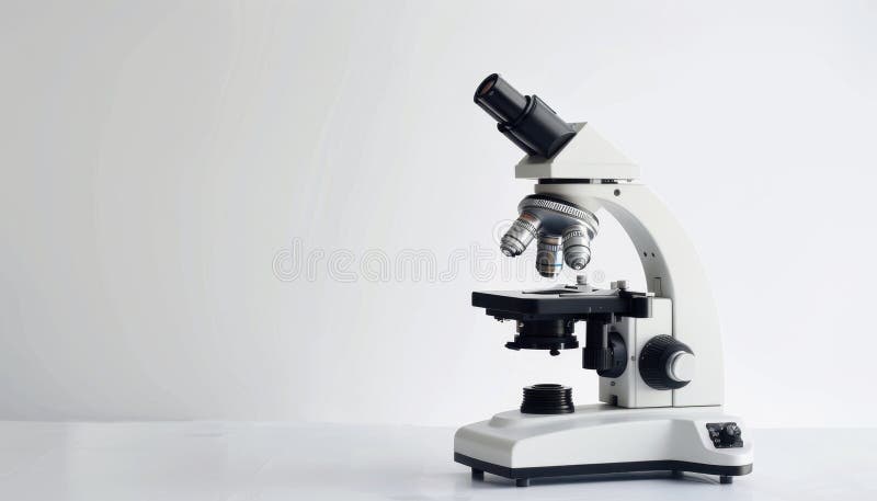 Detailed Examination Under Scientific Microscope in Laboratory during ...