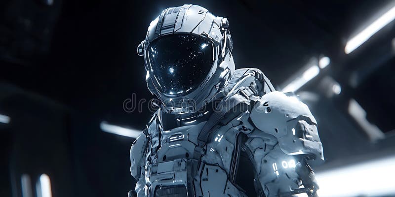 Detailed Exosuit Blueprint Designed for Advanced Space Exploration for ...