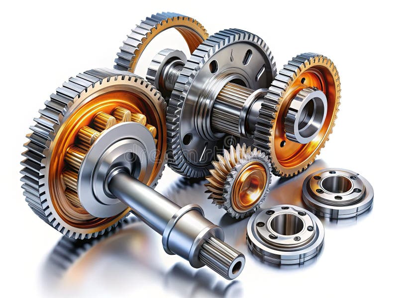 Detailed Exploded View of a Planetary Gear System Precision Engineering ...