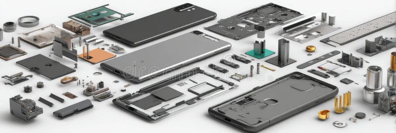 Exploded View of Air Conditioner Components Stock Photo - Image of hvac ...