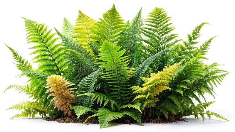 A Detailed Exploration of Broadleaf Ferns and Grasses in a Pristine ...