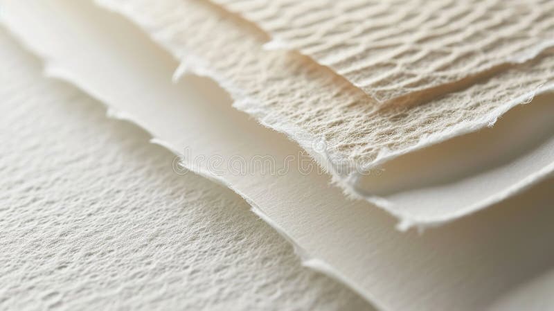 Detailed Exploration of Paper Texture, Showcasing Intricate Fibers and ...