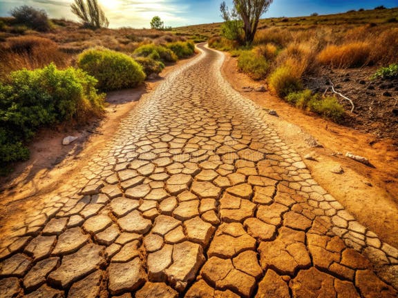 A Detailed Exploration of a Weathered Rustic Dirt Path Intricate ...