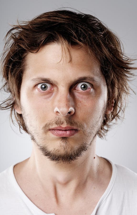 Detailed face portrait stock photo. Image of brunette - 24634780