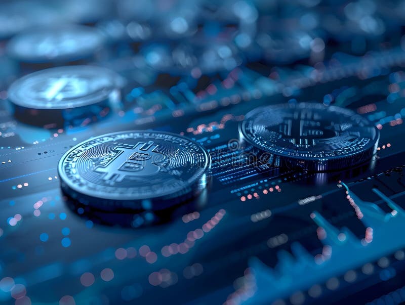 Detailed Financial Analysis Chart and Futuristic 3D Data Visualization ...