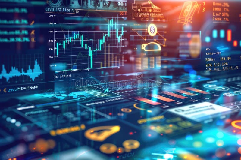 Detailed Financial Dashboard Displaying Dynamic Stock Market Data and ... Detailed Financial Dashboard Displaying Dynamic Stock Market Data and ...