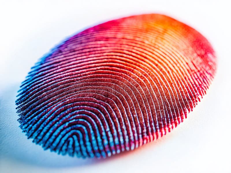Detailed Fingerprint Image a CloseUp Study of Ridge Patterns and ...