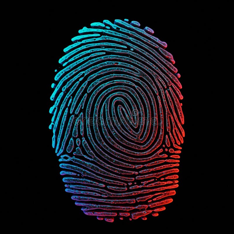 Human Illuminated Fingerprint Stock Illustrations – 146 Human ...