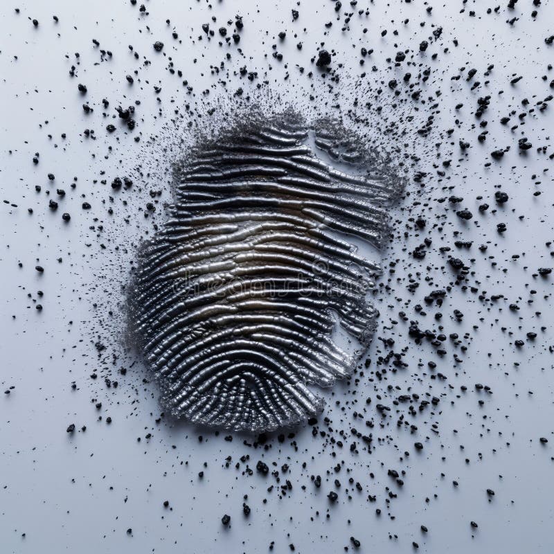 "Enhanced Fingerprint Against Textured Surface with Particle Highlights ...